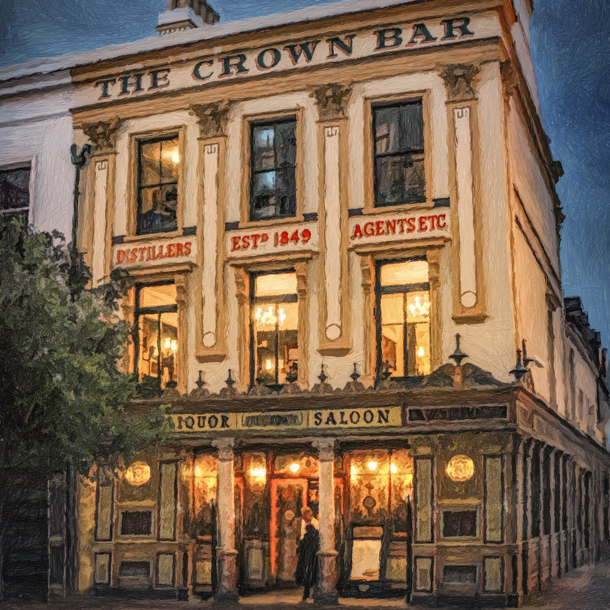 The Crown Bar, Belfast – Lucas Creative Art